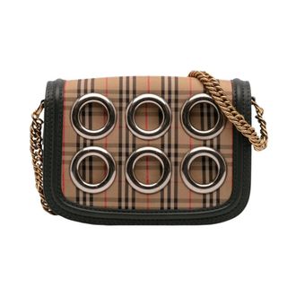 Burberry Sac bandouli&egrave;re Pre-owned &agrave; motif &eacute;cossais - Femme - Pre-owned - Brun - Taille: ONE Size