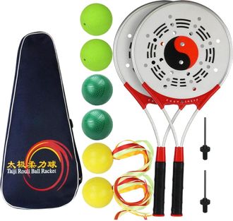 Harilla Tai-Schläger-Ball-Set Taiji-Rouli-Ball-Schläger für ältere Übungssportarten Wushu, K einstellen