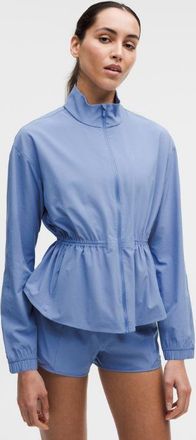 lululemon Veste de course &agrave; taille ajustable et protection anti-UV pour Femmes - Bleu - Taille XL