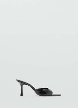 Mango Sandales pointues &agrave; talon noir - Femme - 35 - MANGO