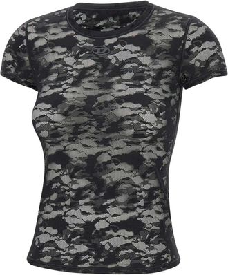 Diesel Femme, Tops, Noir, Taille: 40 FR T-Chemises