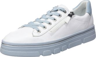 Ara Damen Canberra Sneaker, WEIß,Aqua, 36.5 EU Weit