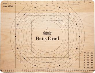 KitchenCraft Home Made Nudelbrett mit Markierungen, Backmatte zum Bearbeiten von Teig f&uuml;r Pl&auml;tzchen, Pasta oder Nudeln, Baking Mat Teigmatte, rutschfeste Backunter