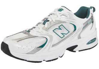 New Balance Sneaker NEW BALANCE 530, Herren, Gr. 41,5, wei&szlig; (wei&szlig;, gr&uuml;n), Mesh, Synthetik, Schuhe Sneaker, Topseller