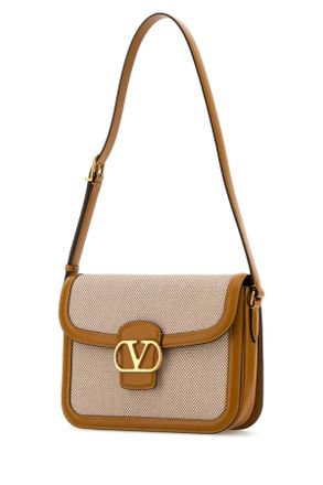 Valentino Garavani 6w2b0r15cjp Rek Naturaletobaccogoldencuir Borse A Mano Bag