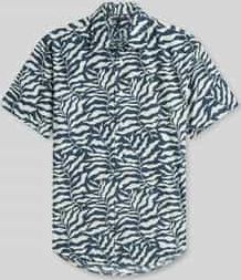 Tommy Hilfiger Regular Fit Kurzarmhemd mit Label Stitching