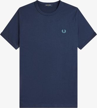 Fred Perry Softes T-Shirt aus Baumwolle mit Logo-Stickerei in