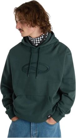 Vans Homme, Sweatshirts et sweats &agrave; capuche, Vert, Taille: XL Oval Loose Fleece