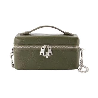 Tory Burch Charlie East-West Vanity Case - - Bags - Damen - Gr&uuml;n - ONE SIZE