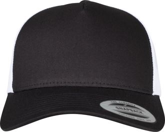 Flexfit (FLEYK) Kape 5-Panel Retro Trucker 2-Tone Cap, blk/wht, one Size, 6506T