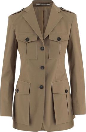 Tagliatore Femme, Vestes, Beige, Taille: 40 FR Veste en coton stretch