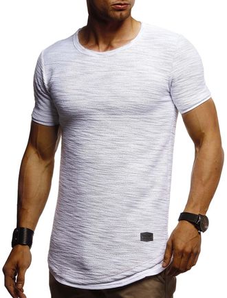 LEIF NELSON T-Shirt Herren Sommer Rundhals-Ausschnitt (Grau, Gr&ouml;&szlig;e XL), Regular Fit Herren-T-Shirt 100% Baumwolle, Casual Basic M&auml;nner T-Shirt Kurzarm