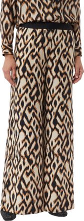 Comma Palazzo-Hose aus Viskosemix mit All-Over-Print