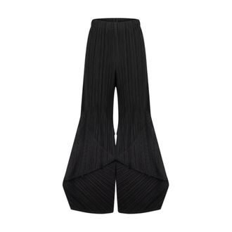 Issey Miyake Femme, Pantalons, Noir, Taille: 46 FR Pantalons