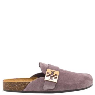 Tory Burch Tory Burch Sandalen - Suede Slip-On Mules With Logo Detail - Gr. 10 - in Rosa - f&uuml;r Damen