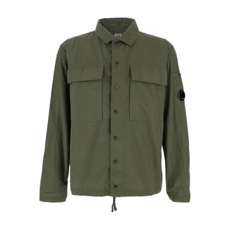 C.P. Company C.p. Company, Homme, Vestes, Vert, Taille: L Veste Verte en Rip-Stop pour Homme