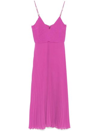 Patrizia Pepe robe mi-longue à breloques logo - Violet