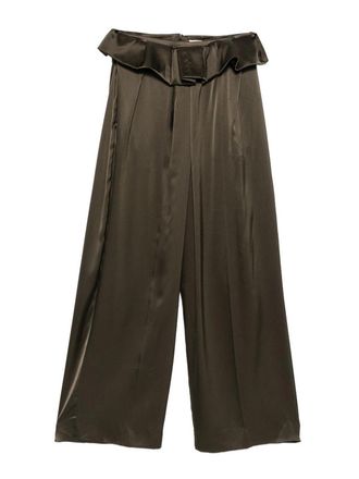 Khaite Pantalons D&eacute;contract&eacute;s - Vert
