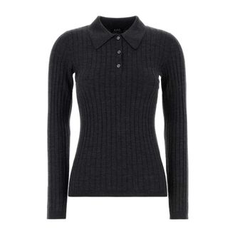 A.P.C. A.p.c., Damen, Strickwaren, Grau, XSGr&ouml;&szlig;e