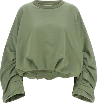 Dries Van Noten Femme, Sweatshirts et sweats &agrave; capuche, Vert, Taille: 36 FR Hannett SweaT-shirt en coton double face