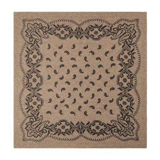 Neo Noir Adelina Paisley Knit Scarf - Femme - Accessoires - Beige - Taille: ONE Size