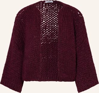 Maiami Maiami Strickh&uuml;lle Aus Alpaka Mit 3/4-Arm rot