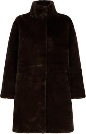 Apparis Manteau l&eacute;opard &agrave; col montant