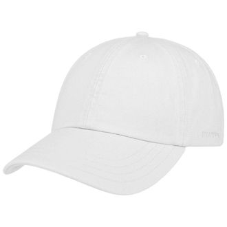 Stetson Rector Basecap Damen Herren Baumwollcap Sonnenschutz UV-Schutz 40+ Gr&ouml;&szlig;enverstellbar Baseballcap Sommer Winter wei&szlig; One Size