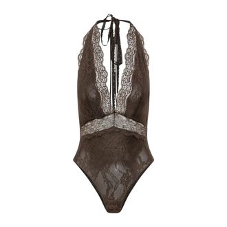 Andamane Bodysuit Floride - Femme - Tops - Brun - Taille: 38 FR