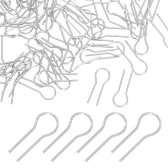 BESTONZON 200 St&uuml;ck H&auml;ngenadel aus Keramik Haken f&uuml;r hohe Hitze Brennnadel f&uuml;r den Ofen Nadel zum Glasschmelzen Zubeh&ouml;r f&uuml;r Bastler Ofenhaken Haken zur Herstell