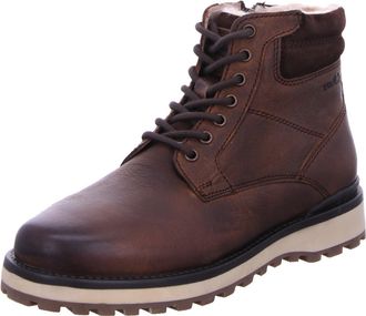 s.Oliver Herren Stiefeletten zum Schn&uuml;ren aus Leder Gef&uuml;ttert, Braun (Cognac), 41 EU