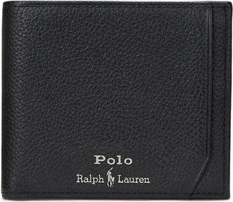 Polo Ralph Lauren Portefeuille Billfold en cuir grain&eacute; - Homme - Accessoires - Noir - Taille: ONE Size