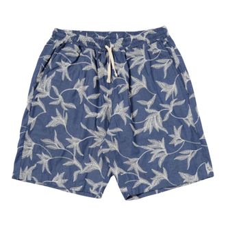 Universal Works Bestickte Sommer-Shorts - - Swimwear - Herren - Blau - W28