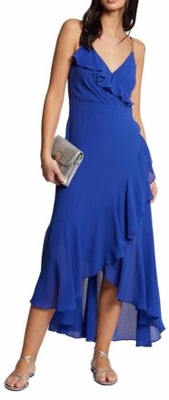 Morgan Langes Wickelkleid Royal 34