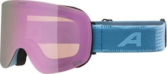 Alpina PENKEN Q-LITE - Verspiegelte, Kontrastverst&auml;rkende & Polarisierte OTG Skibrille Mit 100% UV-Schutz F&uuml;r Erwachsene, smoke-blue matt, One Size