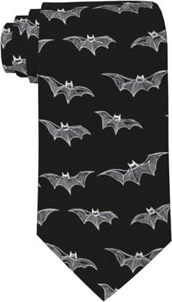 Generic Chauves-Souris Noires Cravates Décontractée Cravates Hommes Doux Cravate Homme Pour Mariages Fêtes Célébrations