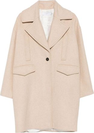 Iro Flap-pocket Buttoned-up Coat