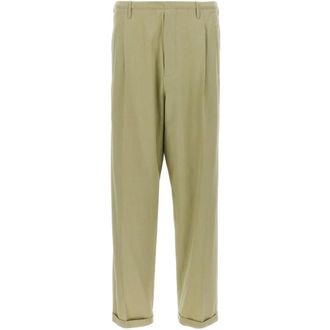 Magliano Beige Hose mit gr&uuml;nen Details - - Trousers - Herren - Beige - L