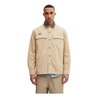 Barbour Spey Poplin Overshirt - Homme - Vestes - Beige - Taille: L