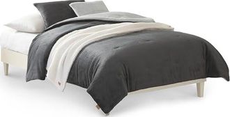 UGG Remina Doppel-Bettwäsche-Set, 4-teiliges Bett in Einer Tasche mit Überwurfdecke, dekorativem Kissen, Kissenbezug und wendbarer Steppdecke, hypoallerge