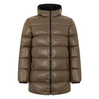 Herno Gesteppte Jacke mit Kapuze - - Jackets - Herren - Braun - L