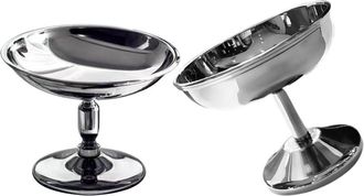 Valiclud Dessertbecher Edelstahl 2 St&uuml;ck Wiederverwendbare Eiscremeschalen F&uuml;r Geburtstagsfeiern Und Sommerpartys Vielseitige Obst Und Snackbeh&auml;lter F&uuml;r Zuhaus