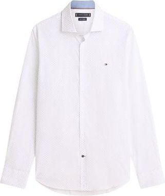 Tommy Hilfiger Chemise droite en coton organique m&eacute;lang&eacute;