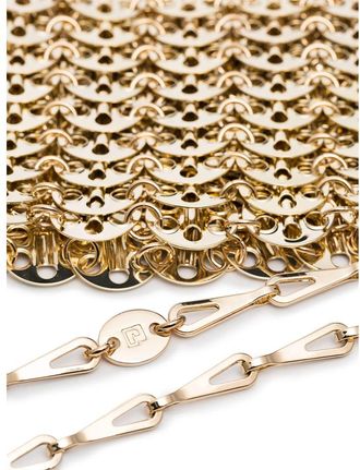 Paco Rabanne Gold-Tone Metal Disc Detailing Shoulder Bag - Gold