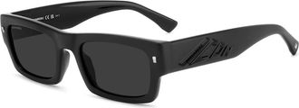 Dsquared2 Homme, Accessoires, Noir, Taille: 55 MM Icon 0027/S Lunettes de soleil