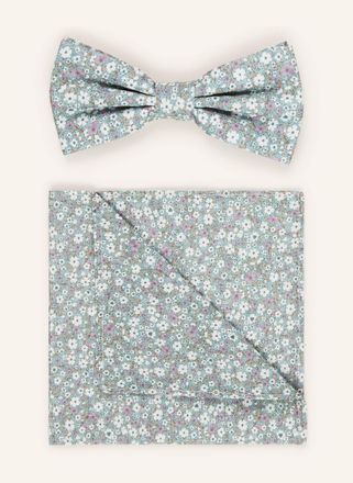 Paul Paul Set: Fliege Und Einstecktuch gruen