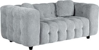 Habitat et Jardin Habitat Et Jardin - Canapé droit en tissu chenille Vendome - 2 places - Gris