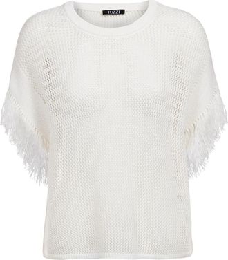 Tuzzi Nero Aloe There! Pullover - - Knitwear - Damen - Wei&szlig; - XS