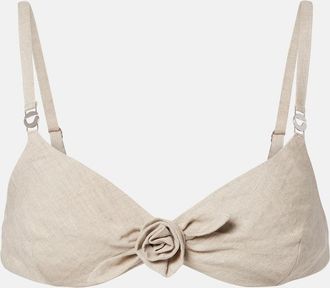 Coperni Bralette aus Leinen