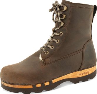 Woody Herren Pascal Clog Stiefel, Caffe, 41 EU